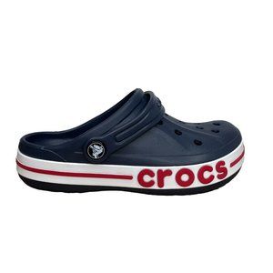 CROCS | Shoes | Crocs Bayaband Boys Girls Clogs Size 2 J2 Blue ...